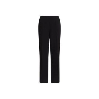 Alberta Ferretti Gerade geschnittene Hose aus Enver-Satin - - Trousers - Damen - Schwarzk - M