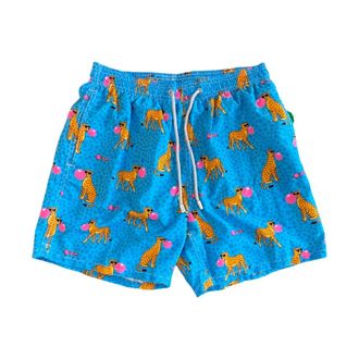 MC2 Saint Barth Homme, Maillots de bain, Multicolore, Taille: M Big Babol Cheetah Classic Swim Short