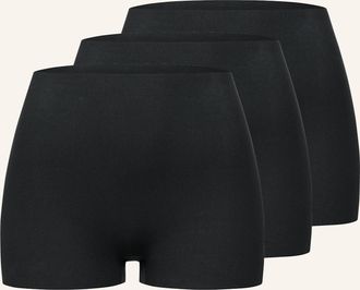 erlich textil Erlich Textil 3er Pack Light Touch Panty Slip Aus Modal - Nahtlose Kanten schwarz