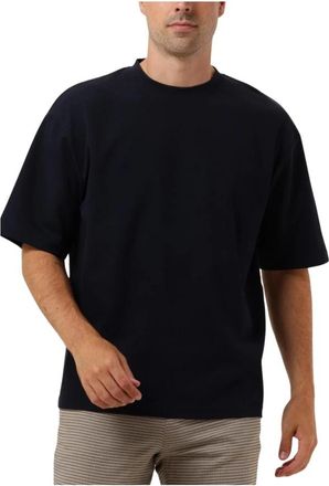 Selected Herren Polo & T-Shirt Loose Fit O-neck Tee - - Tops - Herren - Blau - XL