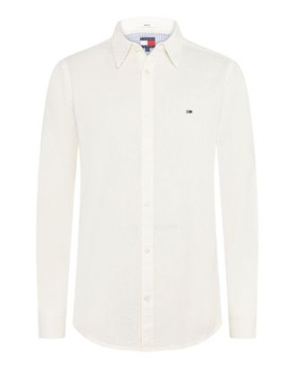 Tommy Hilfiger Legeres Hemd aus einem Leinen-Baumwolle-Mix mit Kentkragen, Regular in