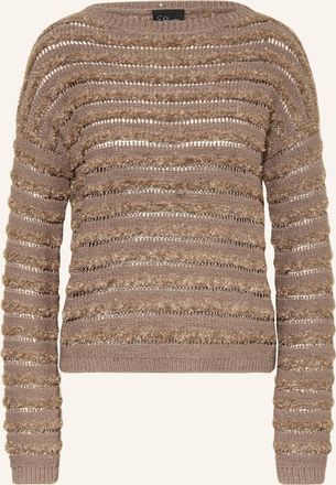 s.Oliver Black Label S.Oliver Black Label Pullover Mit Pailletten braun