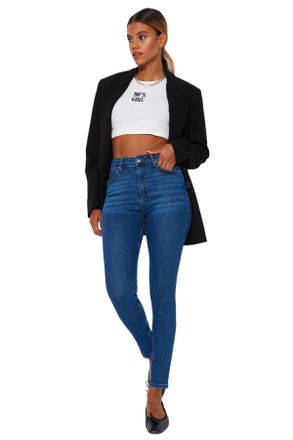 Trendyol Trendyol Damen Gerade Schlank Normale Taille Jeans