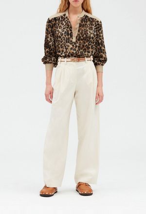 Claudie Pierlot Bluse mit Leoparden-Print