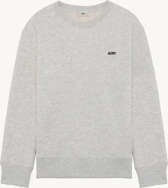 Autry SWEAT &Agrave; COL ROND EN COTON AVEC LOGO BROD&Eacute; POUR FEMME