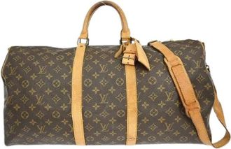 Louis Vuitton unisex, Pre-owned, Brun, Taille: ONE Size Pre-owned Keepall Bandouliere Bag
