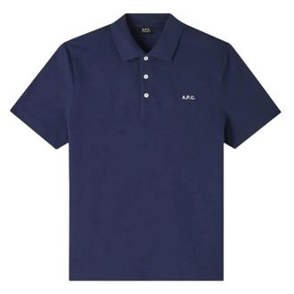 A.P.C. A.p.c., Femme, Tops, Bleu, Taille: 36 FR Polo Ocean T-Shirt - Gots Certifi&eacute;