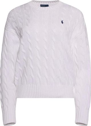 Polo Ralph Lauren Femme, Pulls, Blanc, Taille: 38 FR Tricot &agrave; col rond
