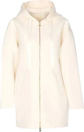 Twinset Femme, Sweatshirts et sweats &agrave; capuche, Blanc, Taille: 36 FR Giubbino en maille scuba