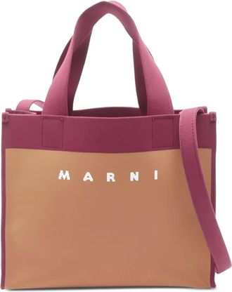 Marni sac cabas à logo imprimé (années 2010) - Tons neutres