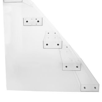 Lurrose Mehrstufiges Acryl Getr&auml;nkedisplay Regal Transparent H&ouml;henverstellbar f&uuml;r Flaschen und Dosen Vielseitiger Getr&auml;nke Organizer Einfach zu Montieren Lang