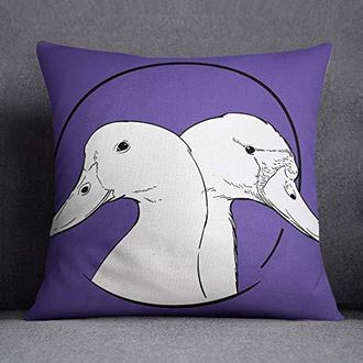 Bonamaison Le Jardin du Lin Kissenhüllen, Cotton, Mehrfarbig, 45x45