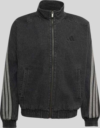 adidas Loose Fit Trainingsjacke aus Baumwoll-Denim mit 3-Streifen-Design