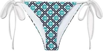 Casablanca Femme, Maillots de bain, Bleu, Taille: 40 FR Monogram Bikini Bottom