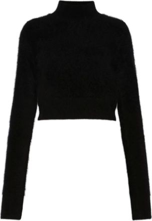 Sportmax Femme, Pulls, Noir, Taille: 40 FR Pull en pur cachemire ajust&eacute; Spxagio