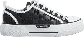 Karl Lagerfeld Low-Top Sneaker - Kampus Max Iii MGram Embro Lo - Gr. 36 (EU) - in Schwarz - für Damen