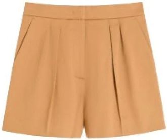 Max Mara Femme, Shorts, Beige, Taille: 34 FR Short stretch en satin de coton