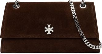 Tory Burch Handtasche Tory Burch Kira Turnlock Suede Shouldr Bag 169176 Braun