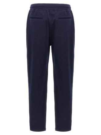 Brunello Cucinelli Cotton Blend Joggers - Navy
