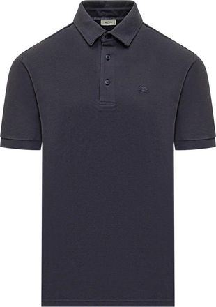 Etro Homme, Tops, Bleu, Taille: 2XL Polo en Piqu&eacute; de Coton Coupe Roma