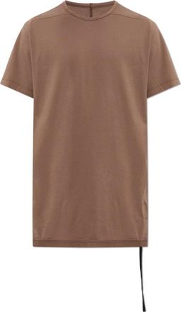 Rick Owens Homme, Tops, Brun, Taille: XL T-shirt avec bande d&eacute;corative