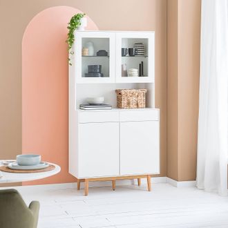 Mørteens home24 Buffet 100 x 190 x 45cm Weiß/Weiß