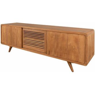 Massivmoebel24 TV-Board Teak 180x45x60 natur unbehandelt BUTON 104