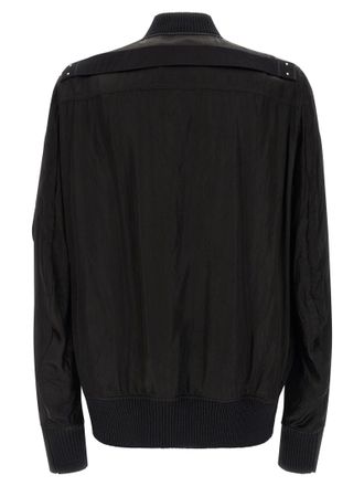 Rick Owens Mens Black Copper Bomber Clothing