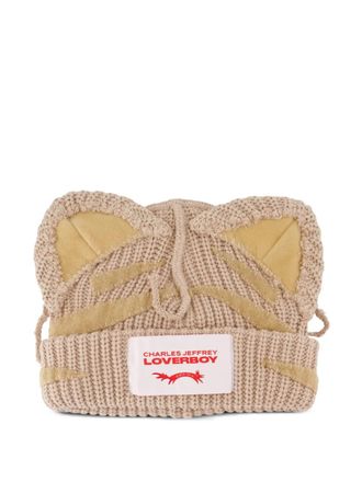 Charles Jeffrey Loverboy bonnet &agrave; d&eacute;tail doreilles - Tons neutres