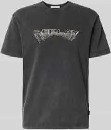 Replay Regular Fit T-Shirt aus reiner Baumwolle