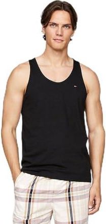 Tommy Hilfiger Débardeurs Lot de 3 Homme Col Ras-du-Cou, Noir (Black/Black/Black), M