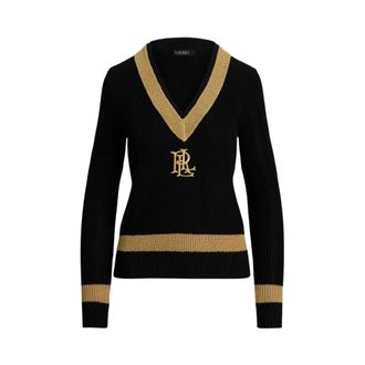 Ralph Lauren Damen, Strickwaren, Schwarzk, LGröße