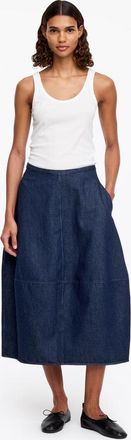 Arket Jeansrock Mit Barrel-Schnitt -Blau
