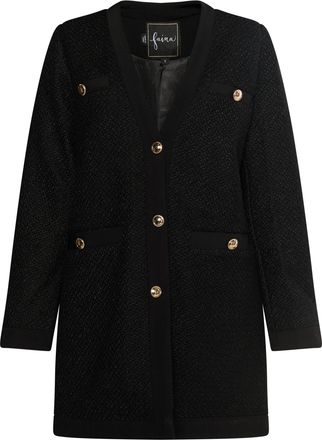 Faina Boucl&eacute;-Blazer Damen schwarz
