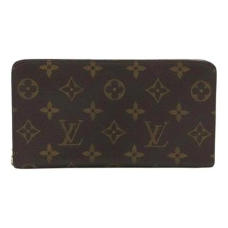 Louis Vuitton Portefeuille long zipp&eacute; Monogram Pre-owned - Femme - Pre-owned - Brun - Taille: ONE Size