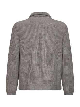 Brunello Cucinelli Mens Cardigan Marina Cashmere Mud Cardigans Sweater