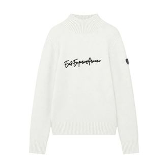 Emporio Armani Rollkragenpullover in Regular Fit - - Knitwear - Damen - Wei&szlig; - M