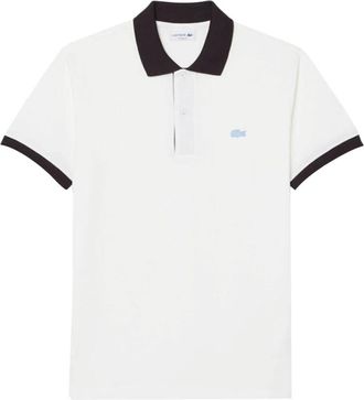Lacoste Logo Patch Polo Shirt - - Tops - Herren - Wei&szlig; - XL