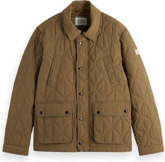 Scotch & Soda Geometric quilted coat