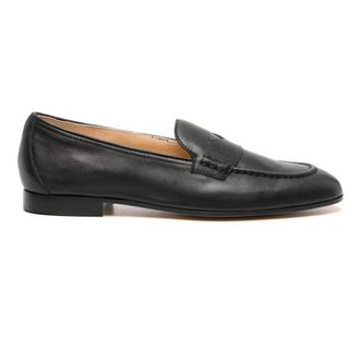 Doucal's Schwarze Lederslipper Casual Flats - - Shoes - Damen - Schwarzk - 41 EU