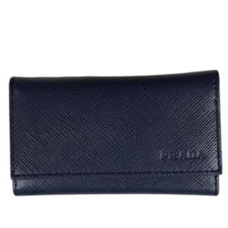 Prada unisex, Pre-owned, Bleu, Taille: ONE Size Porte-cl&eacute;s en tissu Pre-owned