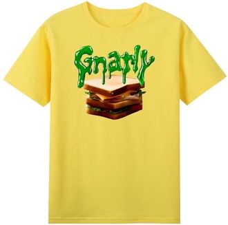 Generic Katseye Gnarly Merch T-shirt col rond à manches courtes en coton pour homme et femme, jaune, 3XL