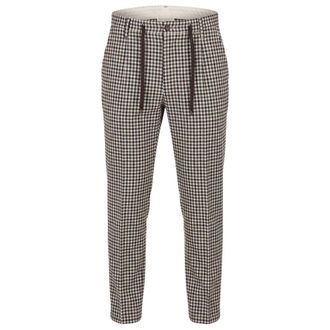 Baldinini Karierte Hose - - Trousers - Herren - Braun - M