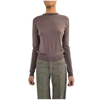 Rick Owens Ls Crater Sweater - - Knitwear - Damen - Rosa - M