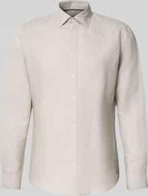 Jake*s Regular Fit Freizeithemd aus Leinen-Mix