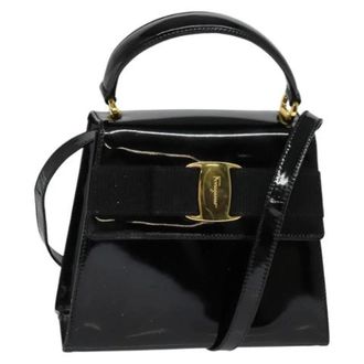 Ferragamo Pre-owned Leder Handtaschen - - Pre-owned - Damen - Schwarzk - ONE SIZE