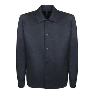 Harris Wharf London Button Closure Overcoat - - Shirts - Herren - Grau - L