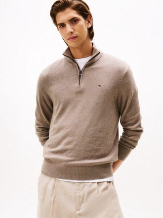 Tommy Hilfiger Troyer PIMA ORG CTN CASHMERE ZIP MOCK