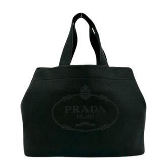 Prada Sac &agrave; main en cuir Vitello Daino Pre-owned - Femme - Pre-owned - Noir - Taille: ONE Size