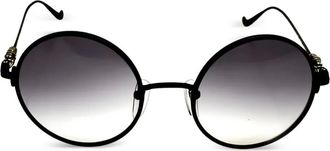 Chrome Hearts round-frame sunglasses - Schwarz